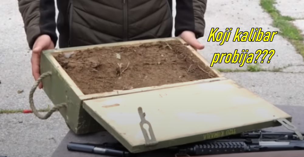 TEST Koji kalibri probijaju zaštitu napravljenu od sanduka municije ...